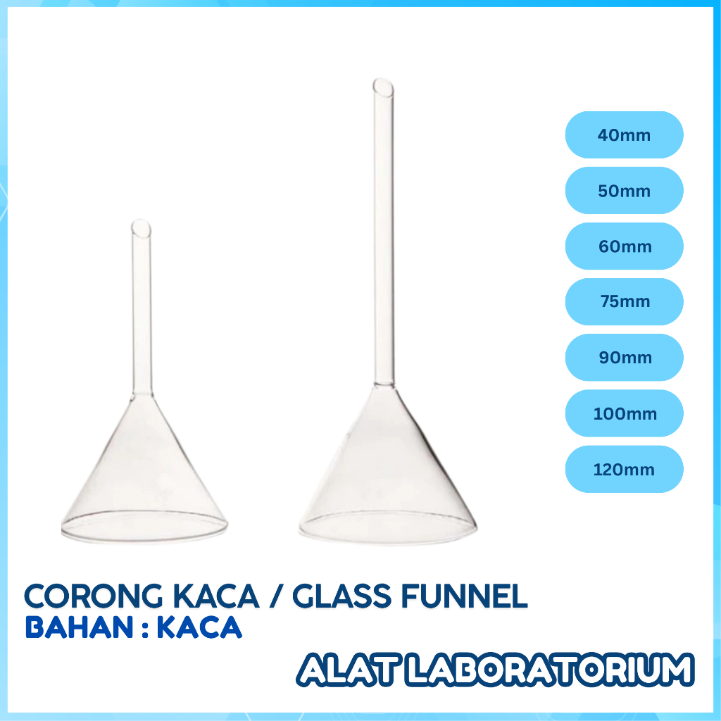 Jual CORONG KACA LEHER PENDEK | GLASS FUNNEL WITH SHORT STEMS | Shopee ...