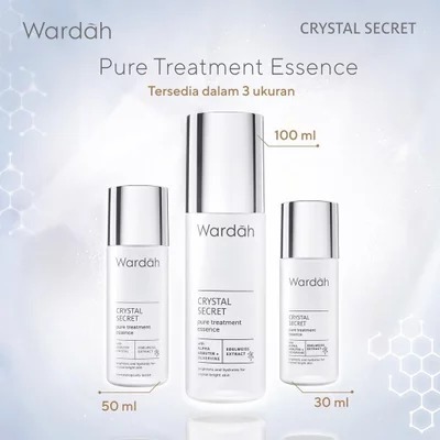 Jual Wardah Crystal Secret Pure Treatment Essence 30ml/50ml/100ml ...