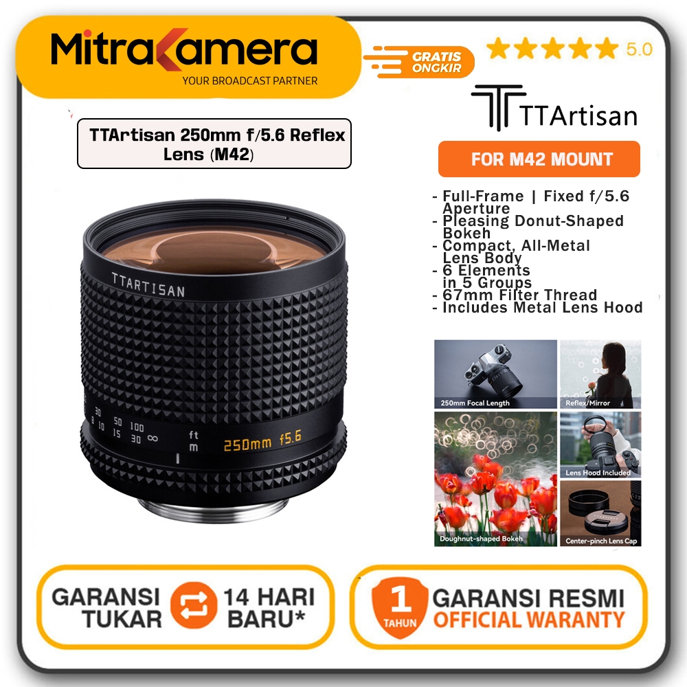 Jual TTArtisan 250mm f/5.6 Reflex Lens (M42) | Shopee Indonesia