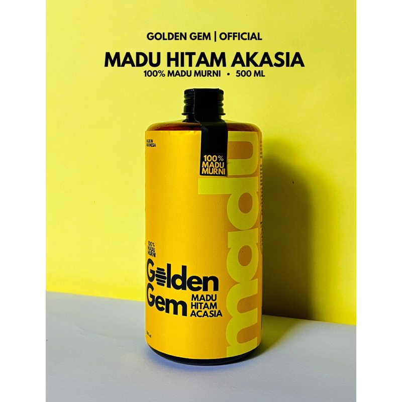 Jual Golden Gem Madu Hitam Akasia Murni 500 ml | Shopee Indonesia