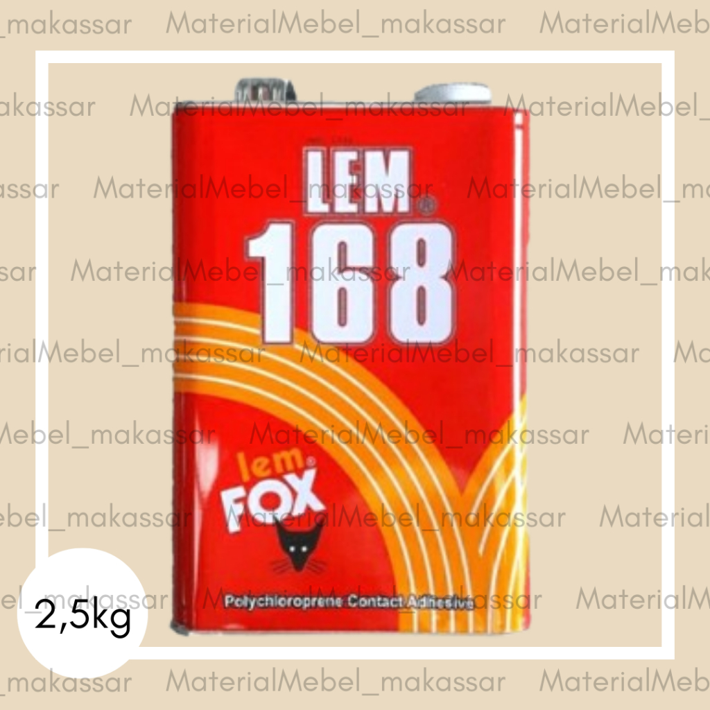 Jual LEM FOX/LEM KUNING/LEM KAYU/LEM HPL/LEM VINYL 168 FOX GALON 2.5KG | Shopee Indonesia