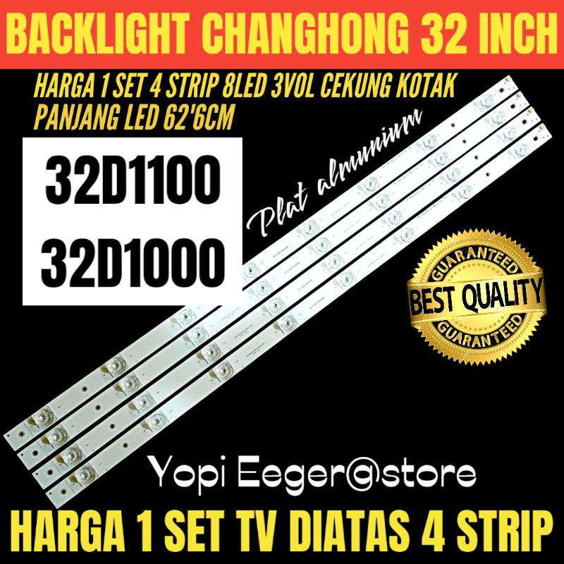 Jual BACKLIGHT TV LED CHANGHONG 32 INCH 32D1000- 32D1100 BACKLIGHT TV LED 32 INCH | Shopee Indonesia