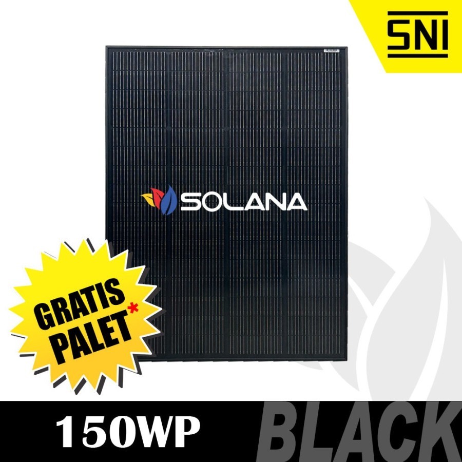 Jual SOLANA SOLAR CELL/PANEL SURYA BLACK MONOCRYSTALLINE 12V 150WP ...