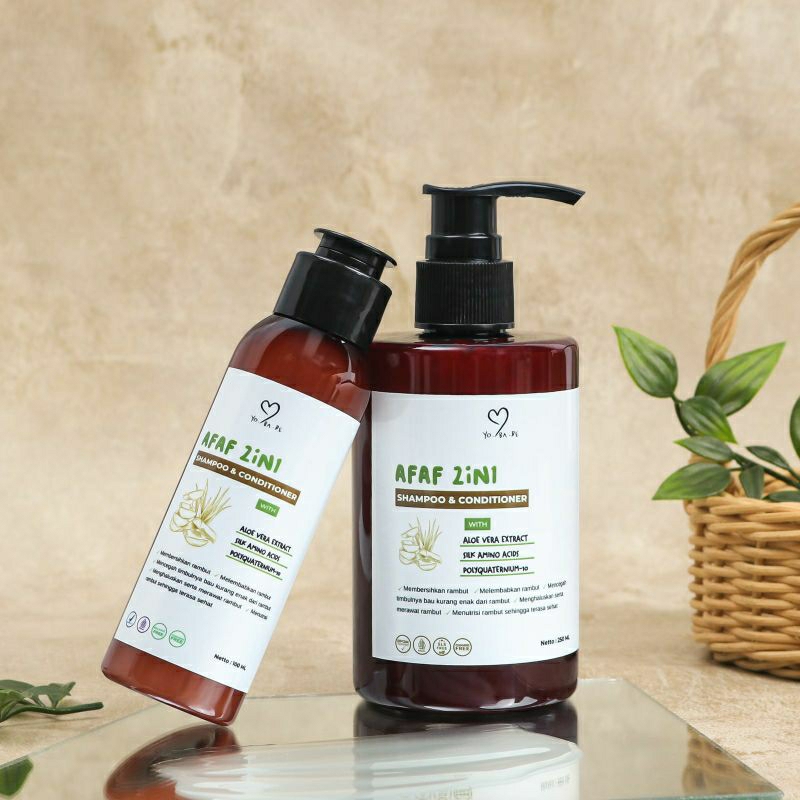Jual [Yo.ba.be] Shampoo Afaf 2 in 1 dilengkapi dengan Conditioner yang ...