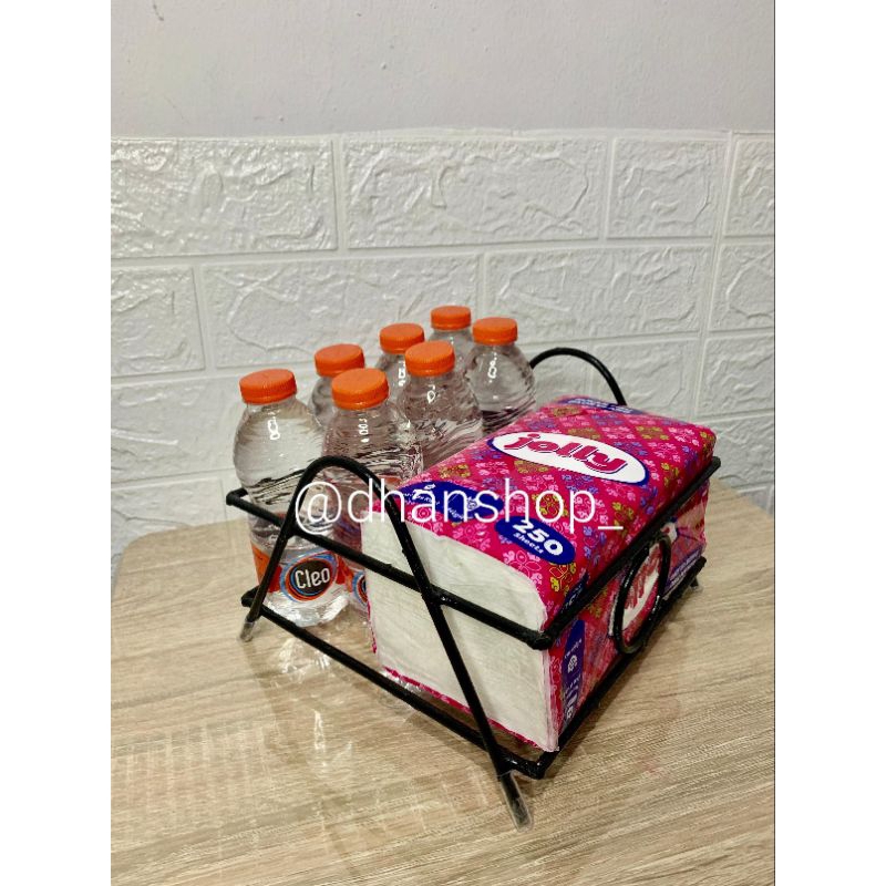Jual RAK BOTOL/ RAK TISU/ RAK AIR MINERAL MINI | Shopee Indonesia