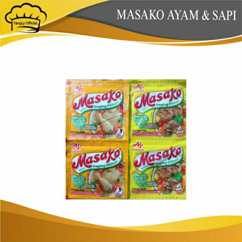 Jual Masako Ayam & Sapi Sachet ( Per Renceng 12' Sachet ) | Shopee ...