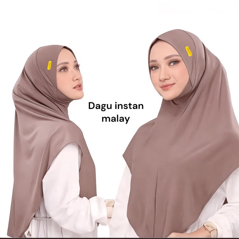 Jual jilbab dagu Malaysia jilbab instan Malay soft pet bergo dagu Malay size M | Shopee Indonesia