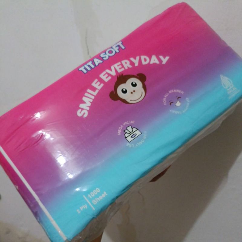 Jual Tita Soft Smile Everyday tissue. tisu kiloan. tissue 1000 sheets ...