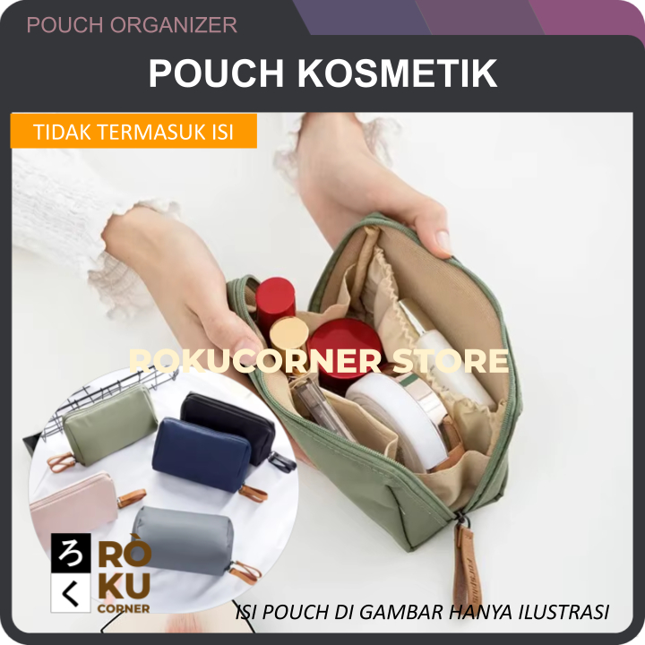 Jual Tas Pouch Makeup Kosmetik Pembalut Travel Toiletries Bag Pouch ...