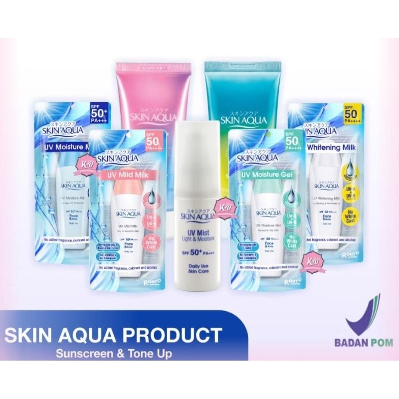 Jual SKIN AQUA Sunscreen UV SPF 50 PA++++ 40g | Shopee Indonesia