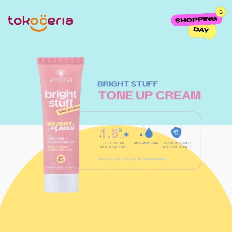 Jual EMINA BRIGHT STUFF TONE UP CREAM 20 ML | Shopee Indonesia