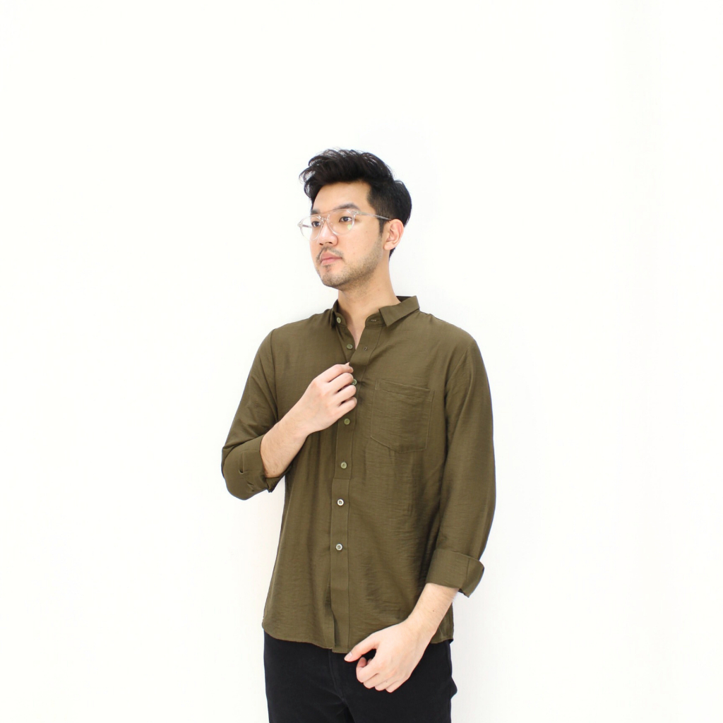 Jual Tryst - Phoveus Premium Linen Shirt | Kemeja Lengan Panjang ...