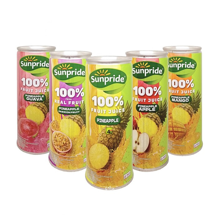 Jual Sunpride 100% fruit juice mango pineapple / guava pineapple 220ml ...