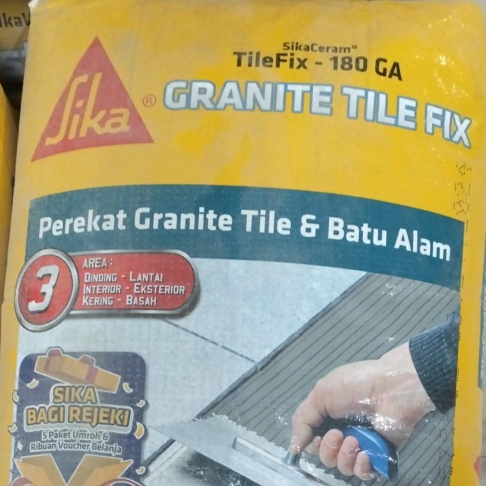 Jual SIKA CERAM 180 SEMEN PEREKAT GRANITE TILE & BATU ALAM | Shopee ...