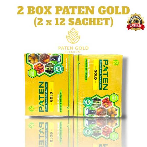 Jual 2 BOX PATEN GOLD ( 24 SACHET ) / PUPUK ORGANIK CAIR PATEN GOLD ...