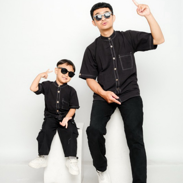 Jual Kidswearup Stitch Koko Anak - Koko Lebaran Couple Anak dan Ayah ...