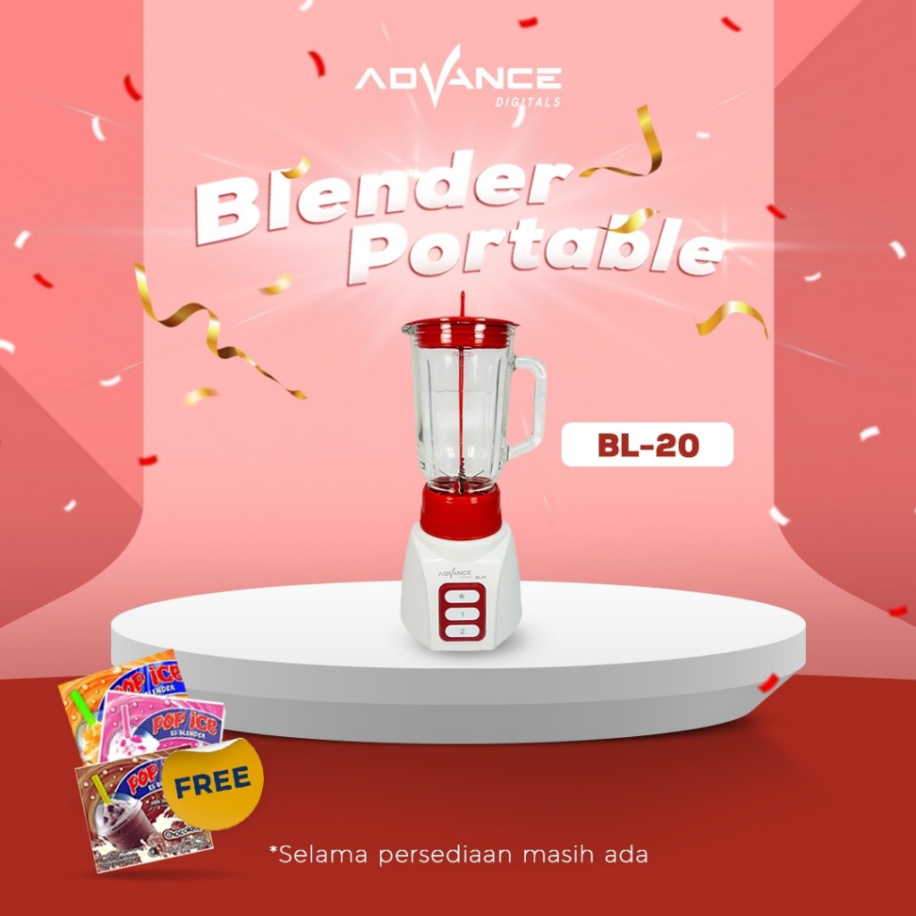 Jual Advance Blender BL20 / BL-20 Tabung Kaca 1.2 Liter Multifungsi dan Foodgrade | Shopee Indonesia