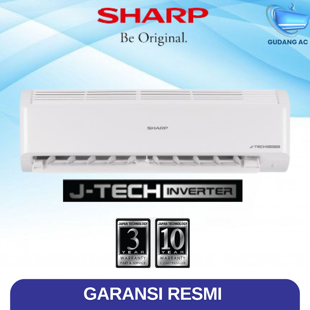 Jual AC Sharp 1/2 PK Inverter J-Tech Inverter 1/2PK AH-X6BEY Garuda ...