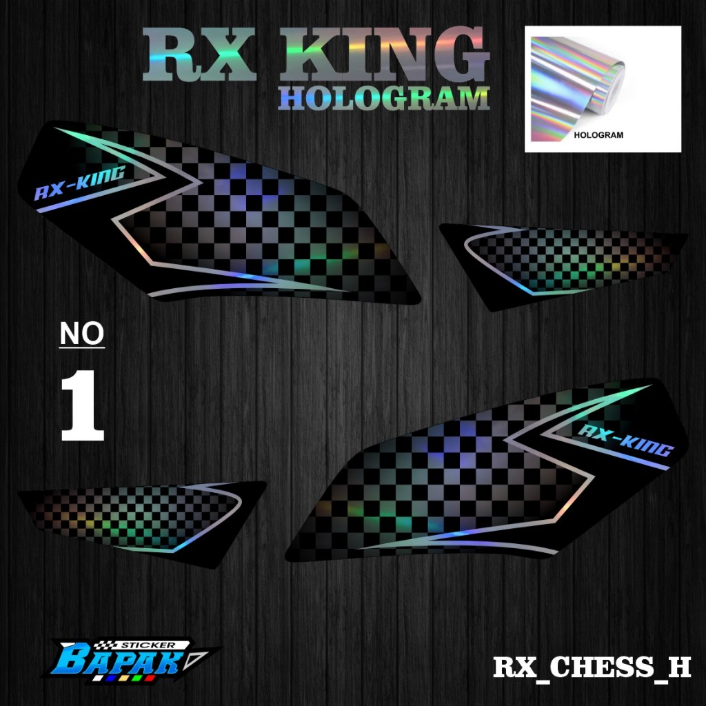 Jual Stiker Striping Yamaha Rx King Hologram Variasi Chess Sticker ...