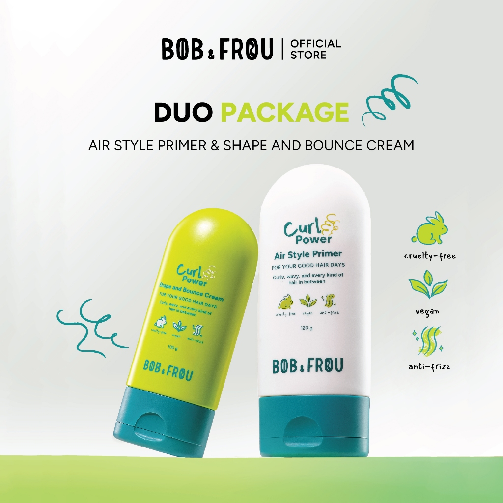 Jual BOB & FROU - The Essentials Bundle - Curl Power Air Style Primer x Curl Power Shape and ...