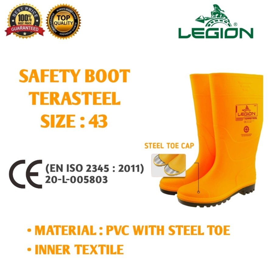 Jual Sepatu Boot Karet Safety Legion 43 Sepatu Boot Karet Safety LEGION ...