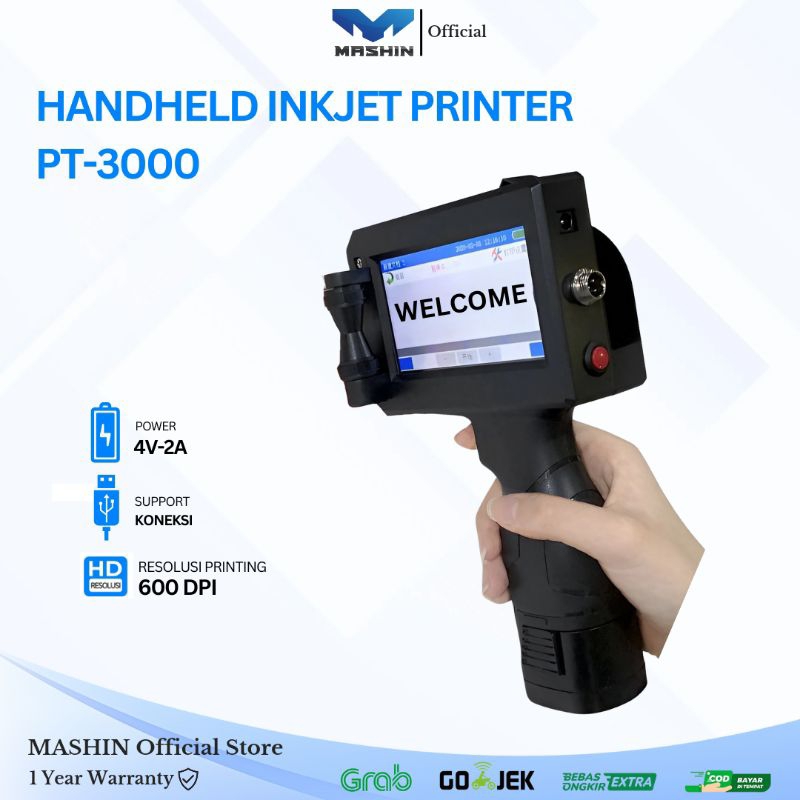 Jual Mashin - Mesin Printer Handheld Inkjet Pencetak Expired Date Logo ...