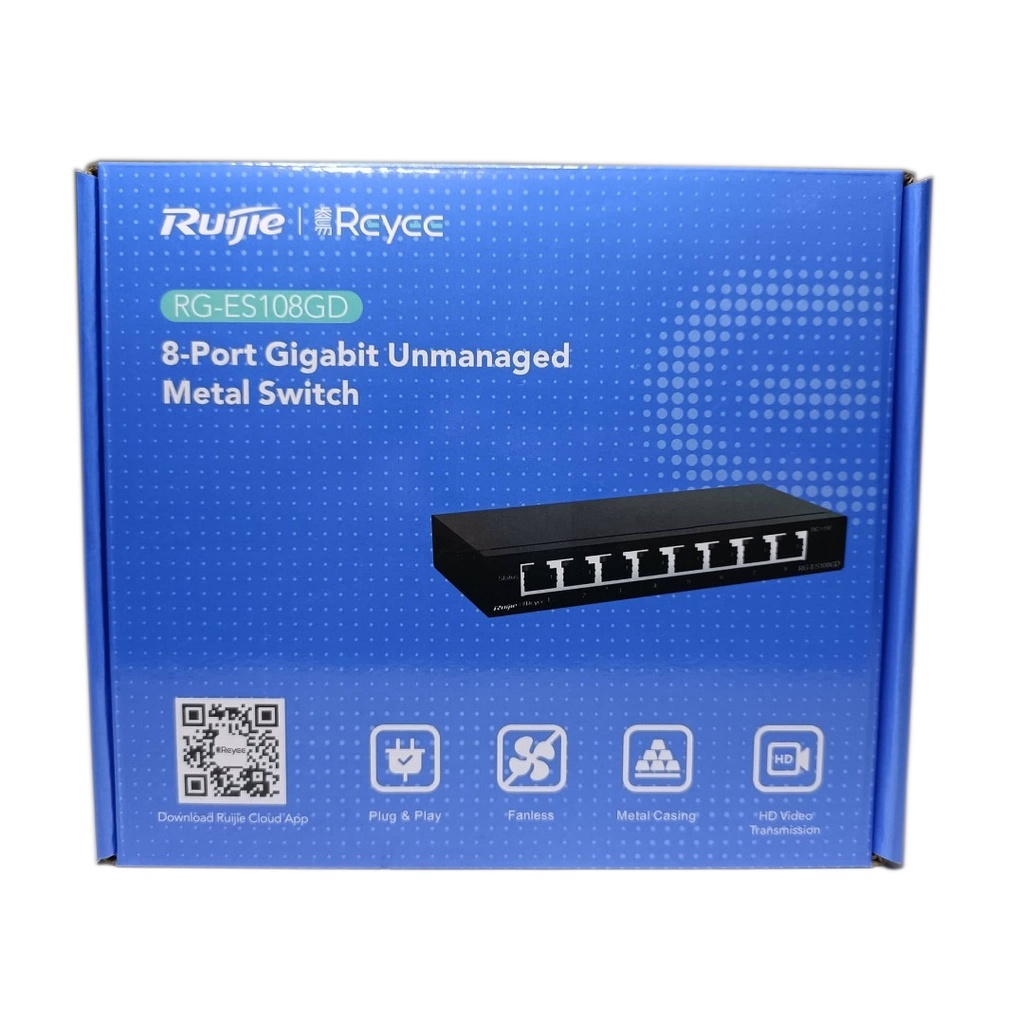 Jual Ruijie RG ES108GD Switch 8 port Gigabit LAN 10/100/1000Mbps ...