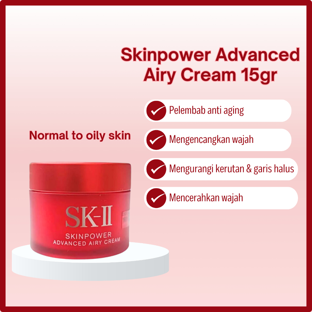Jual SKII SK-II SK2 Skinpower Advanced Airy 15gr - Skin Power AIRY | Shopee Indonesia