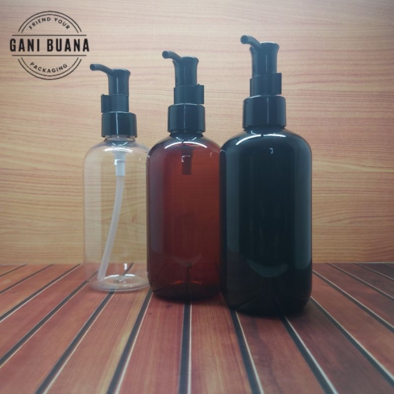 Jual BOTOL PUMP 250ML SBR VARIAN WARNA TUTUP PUMP CLIP OIL HITAM NECK 24 / BOTOL PUMP 250ML ...