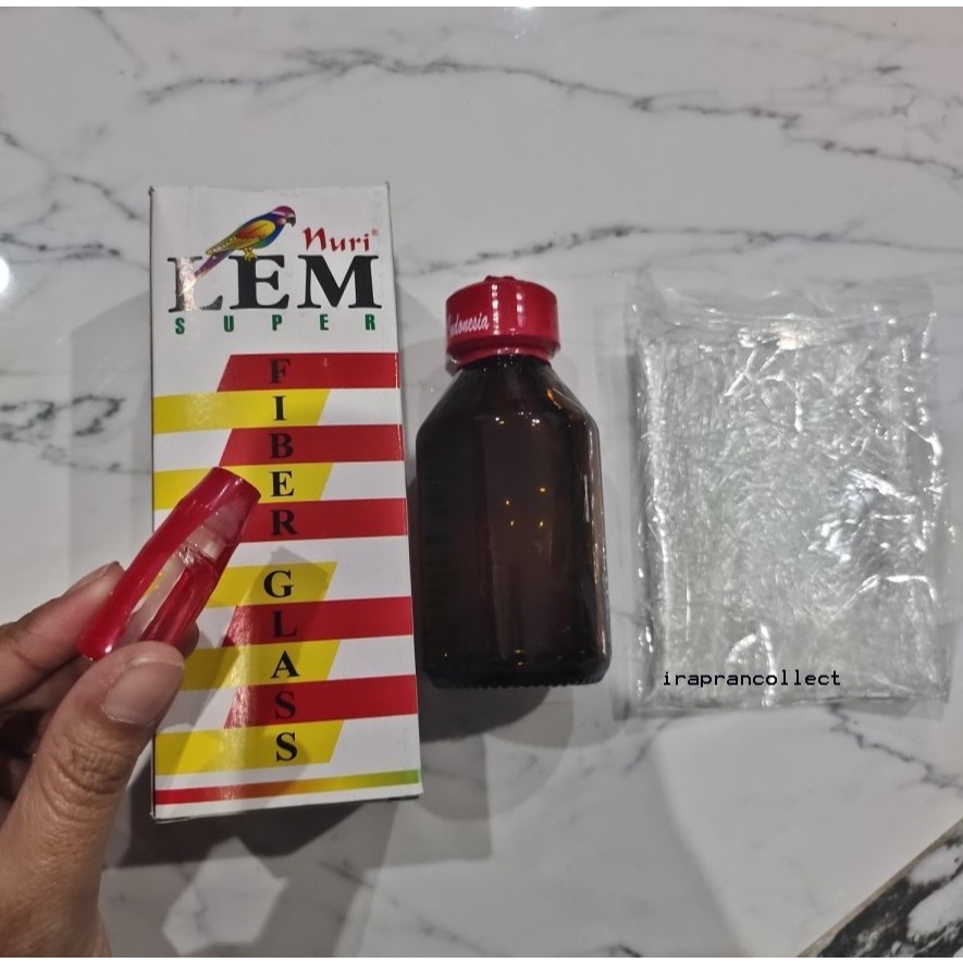 Jual Lem PVC Nuri Fiberglass Gratis Serat Fiber | Shopee Indonesia