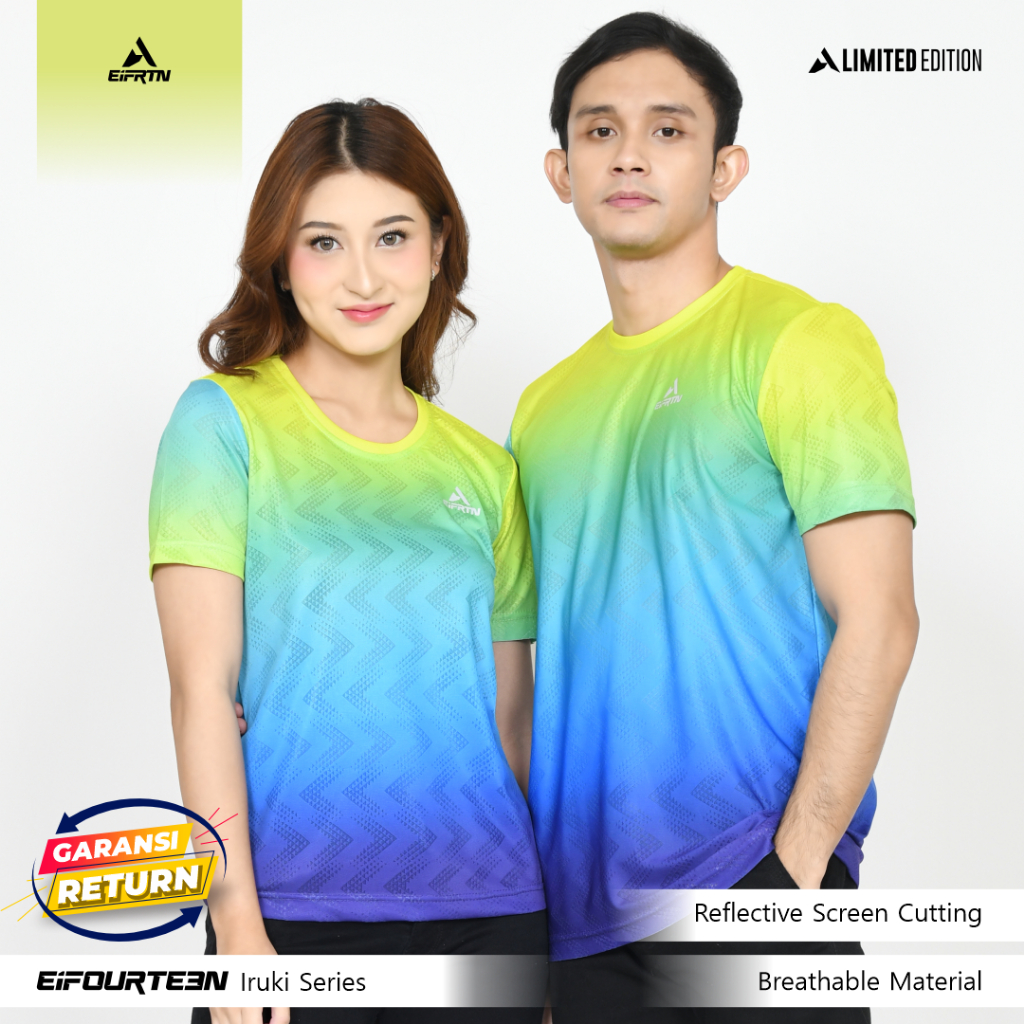Jual EiFRTN Baju Kaos Jersey Olahraga Lari Running Gym Fitness Pria ...