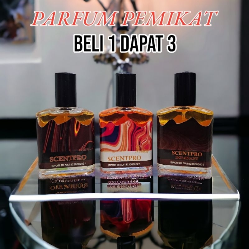 Jual BELI 1 GRATIS 3 PARFUM PEMIKAT WANITA PARFUM SCENTPRO PLAYER ...
