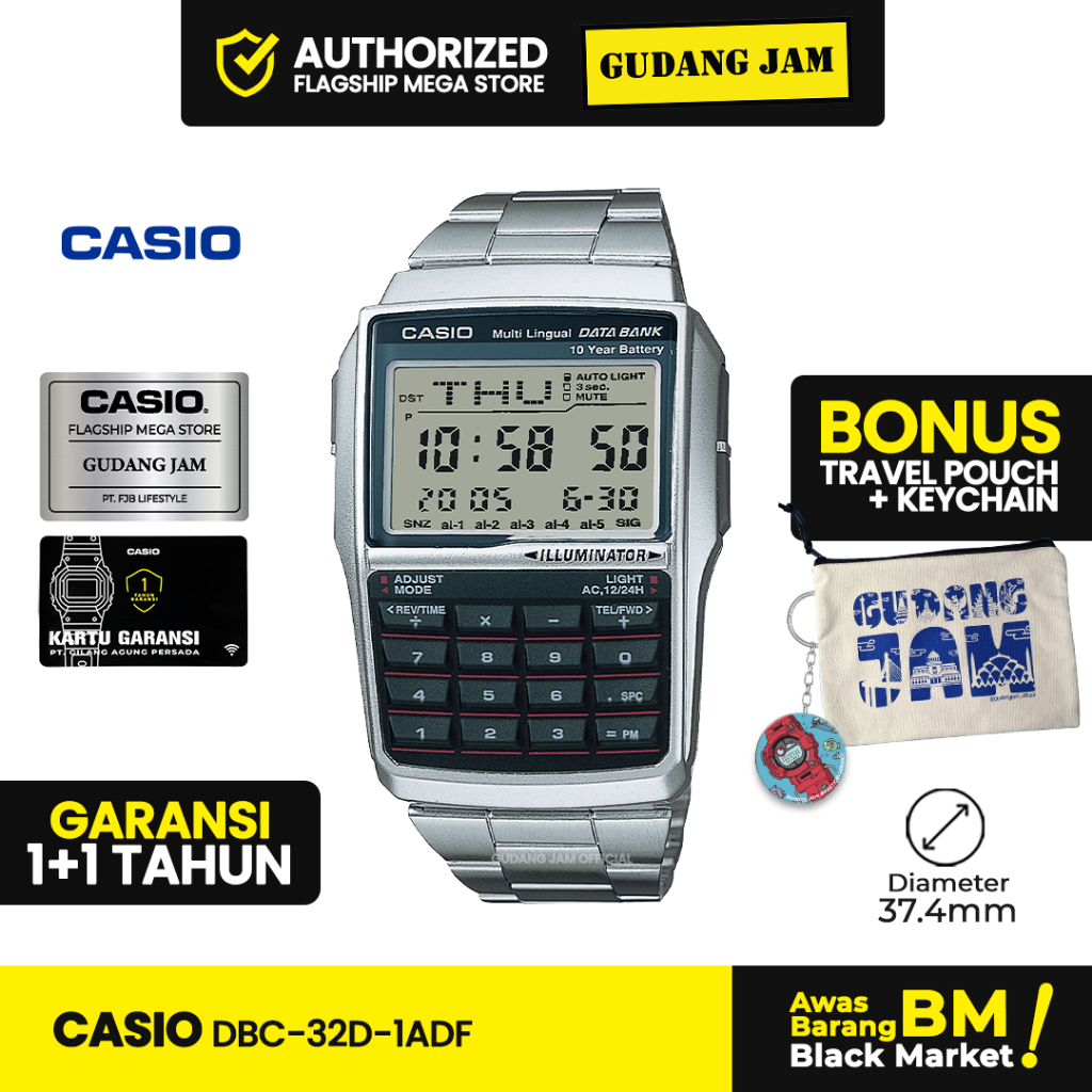 Jual Jam Tangan Casio DBC-32D-1ADF DBC-32D DBC-32 DBC32D DBC 32D ...