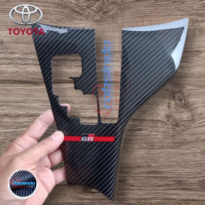 Jual Shifter Console panel Innova reborn carbon fiber kevlar | Shopee ...