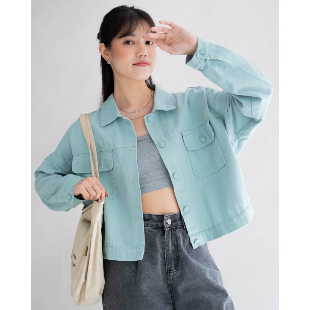 Jual MyRubylicious ELAXI DENIM JACKET | Shopee Indonesia