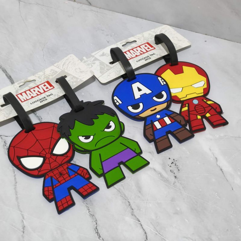 Jual Travel Luggage Tag Marvel / Tempat Nama Koper Spiderman Hulk ...