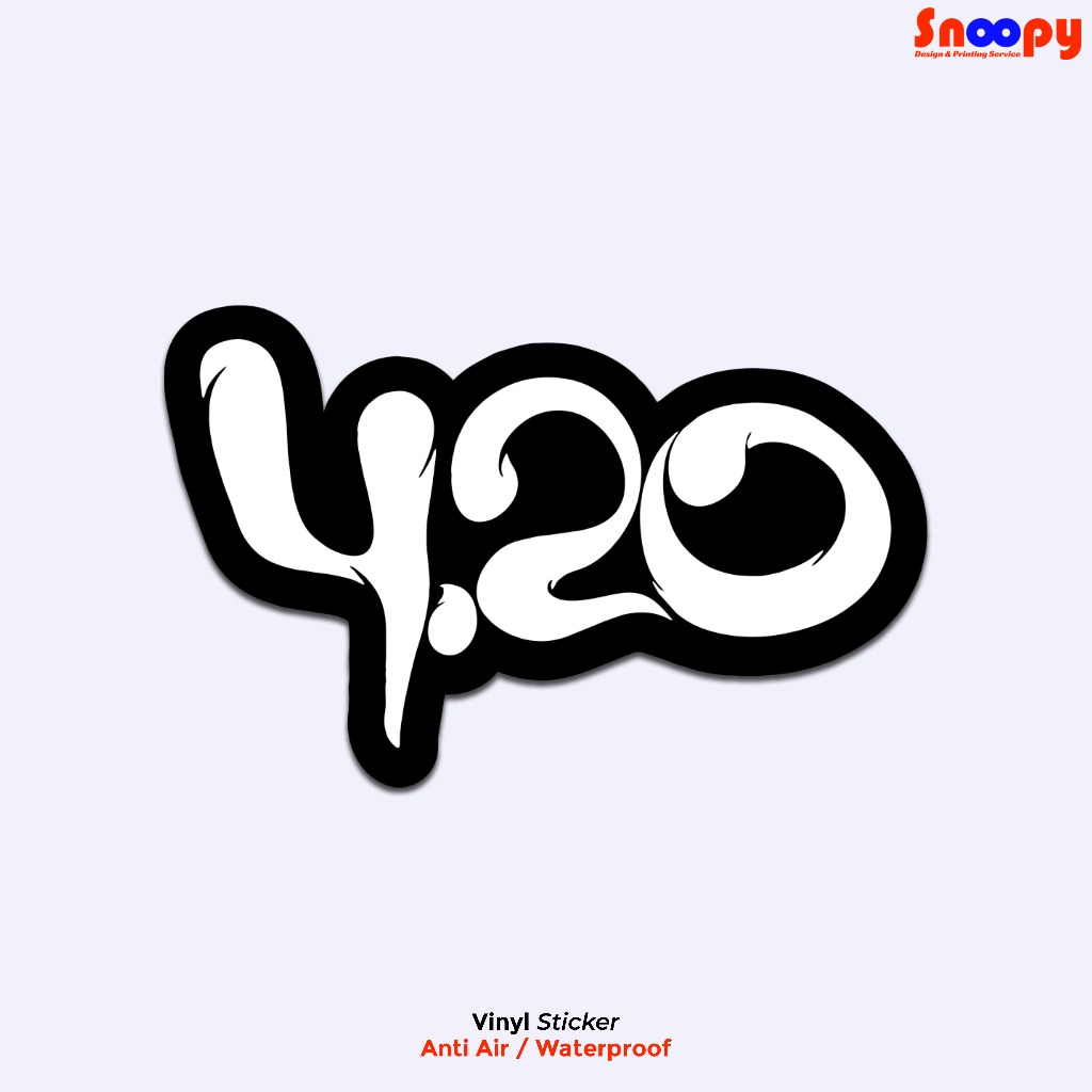 Jual Stiker Logo Band Indie Fourtwnty 420 Sticker Gitar Helm Koper ...