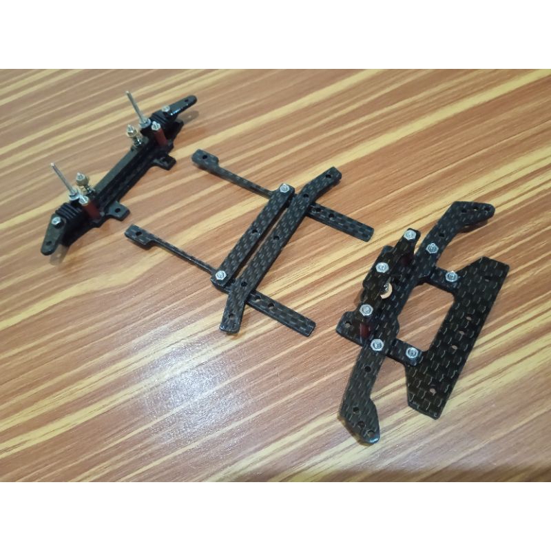 Jual Bemper Tamiya STO Anchor Pivot Hanging Set HG Carbon (Chassis ...