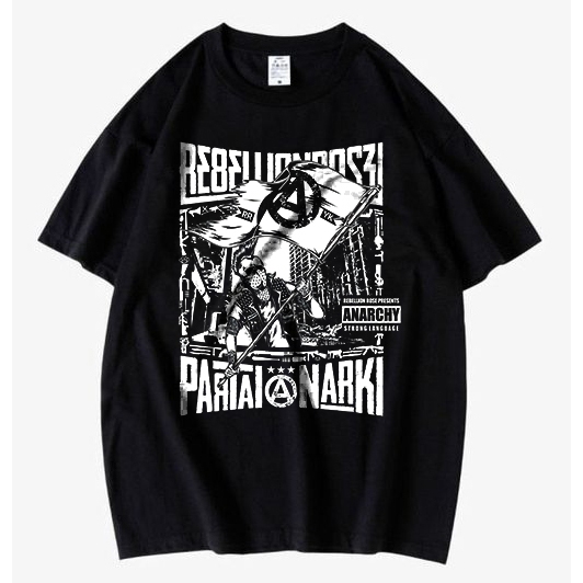 Jual Kaos Band Rock REBELLION ROSE Partai Anarki bahan cotton combad 30 ...
