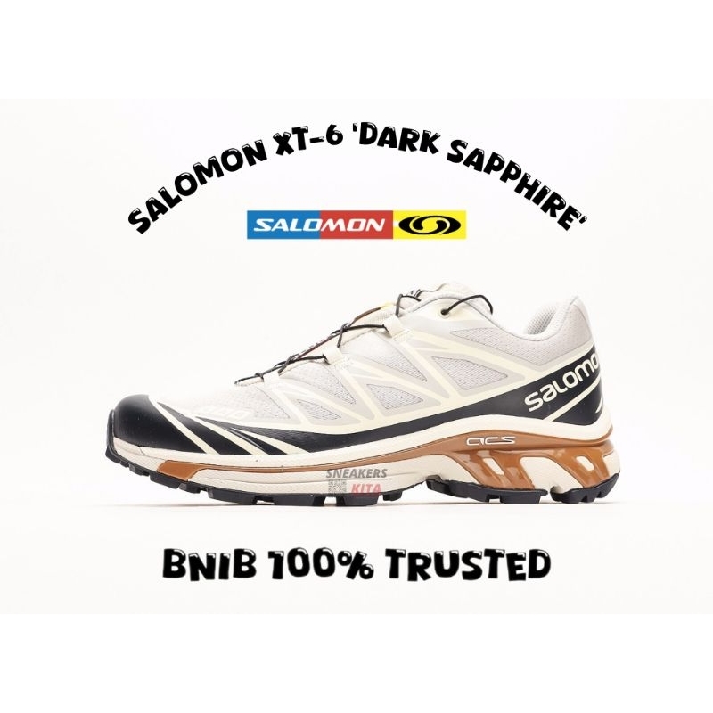 Jual Sepatu Hiking Salomon XT-6 'Dark Sapphire' L47136600 BNIB 100% Authentic Sneakers | Shopee ...
