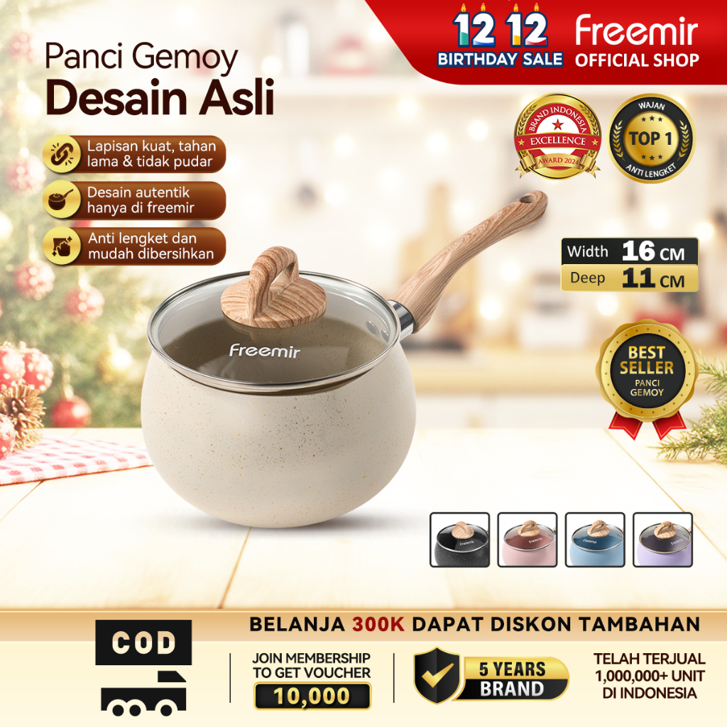 Jual Special freemir Panci Gemoy Viral 16cm Serbaguna Anti Lengket ...