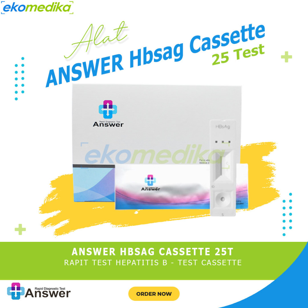 Jual ANSWER HBsAg Device / Rapid Test Hepatitis B (Whole Blood/Serum ...