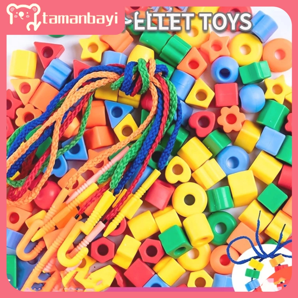 Jual Manik-Manik Tali Primer Mainan Manik-manik Berwarna-warni Manik ...