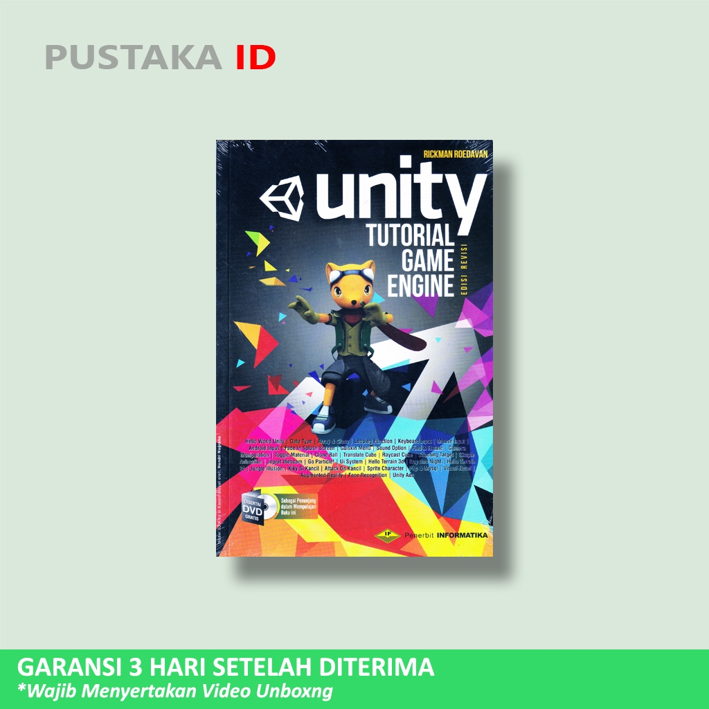 Jual Buku Unity Tutorial Game Engine (Edisi Revisi)- Rickman Roedavan | Shopee Indonesia