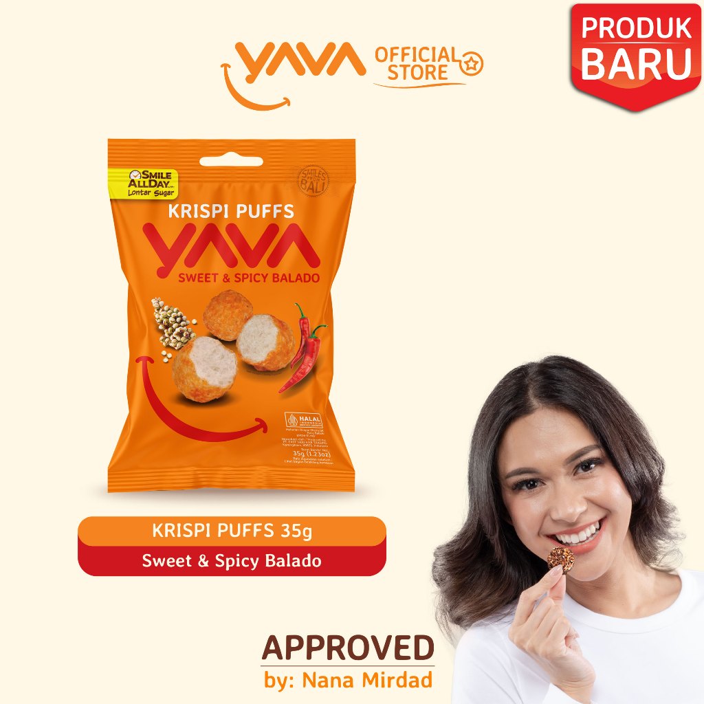 Jual YAVA Krispi Puffs Sweet & Spicy Balado 35g | Shopee Indonesia