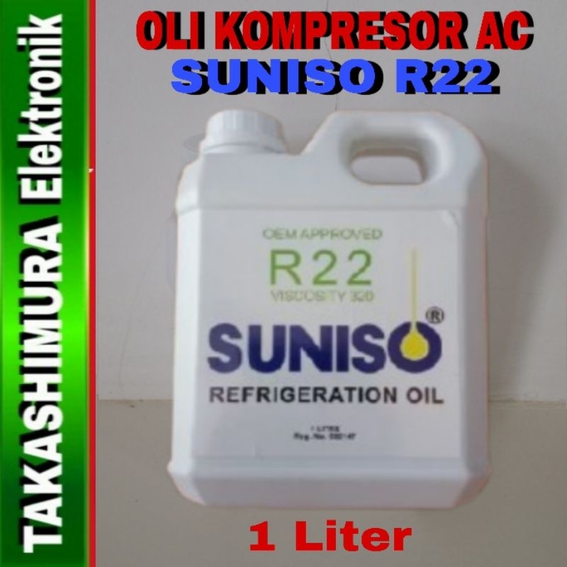 Jual OLI SUNISO R22 KOMPRESOR AC 1Liter Refrigeration Oil | Shopee ...