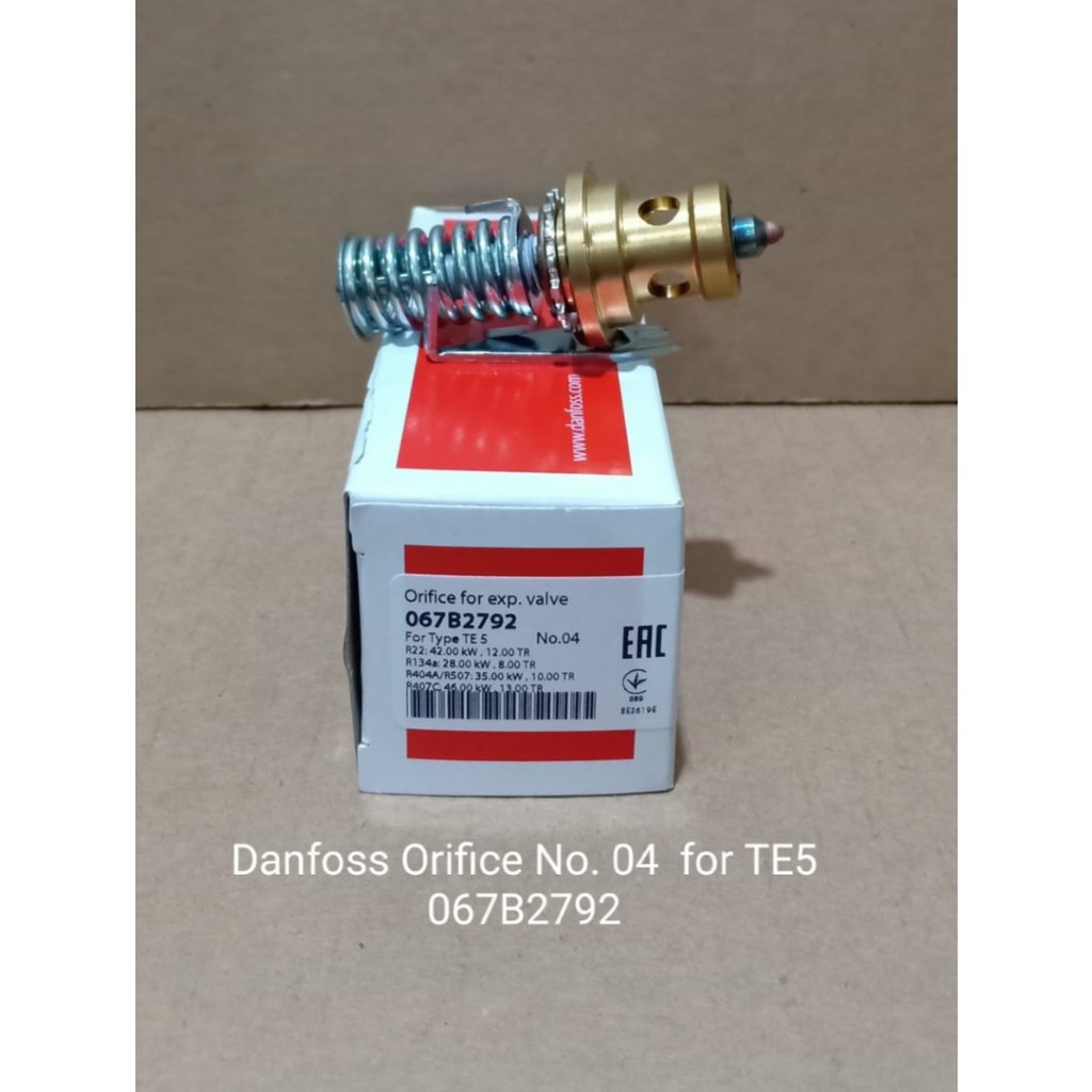 Jual DANFOSS ORIFICE NO 4 FOR EXPANSION VALVE TE5 (067B2792) | Shopee ...