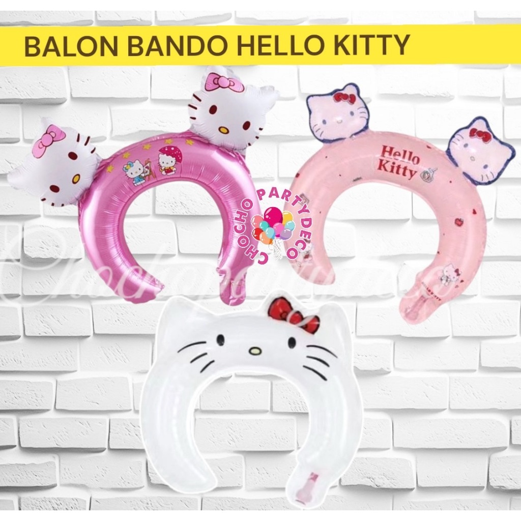 Jual Balon Bando HELLO KITTY / Balon Foil Hello Kitty | Shopee Indonesia