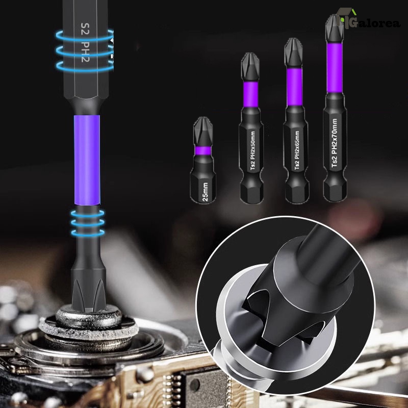 Jual Galorea Mata bor Obeng Magnetik kepala mata obeng set Baja 1/4 ...