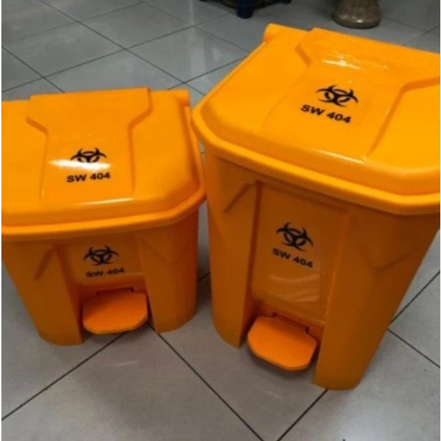 Jual RAYACO Biohazard Plastic Dustbin/Step-On Trash Bin/Tong Sampah ...